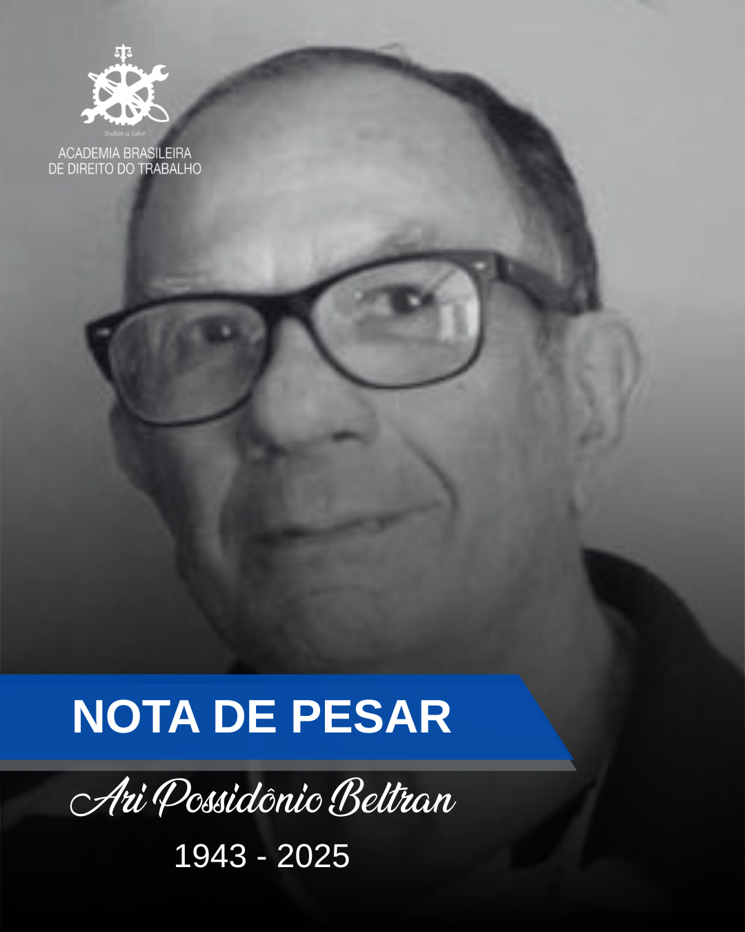NOTA DE PESAR: Ari Possidônio Beltran • Academia Brasileira de Direito ...